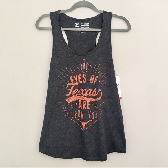 Longhorn Apparel | Tops | Texas Tank Top Longhorns Grey M Nwt | Poshmark